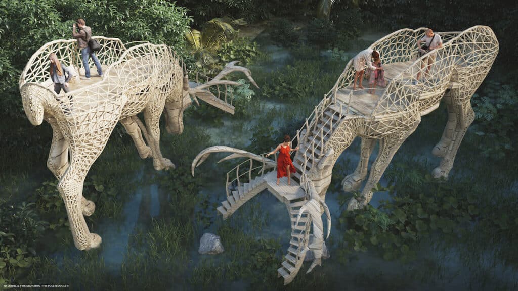 3D Designer Reimagines Buildings as Animal-Shaped Architecture