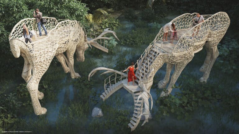 3D Designer Reimagines Buildings as Animal-Shaped Architecture