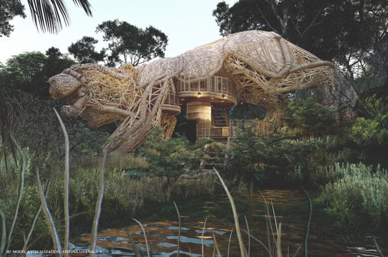 3D Designer Reimagines Buildings as Animal-Shaped Architecture