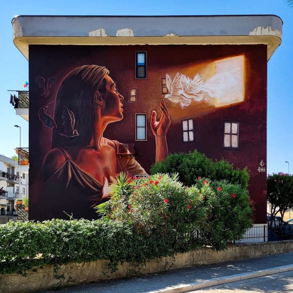 Artist Creates Massive Murals Inspired by His Surroundings