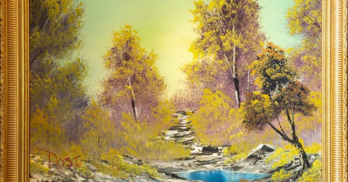 Bob Ross’ First On-Air Painting for Sale for Almost $10 Million