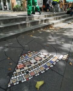 Pavement Cracks Are Transformed Into Beautiful Mosaics