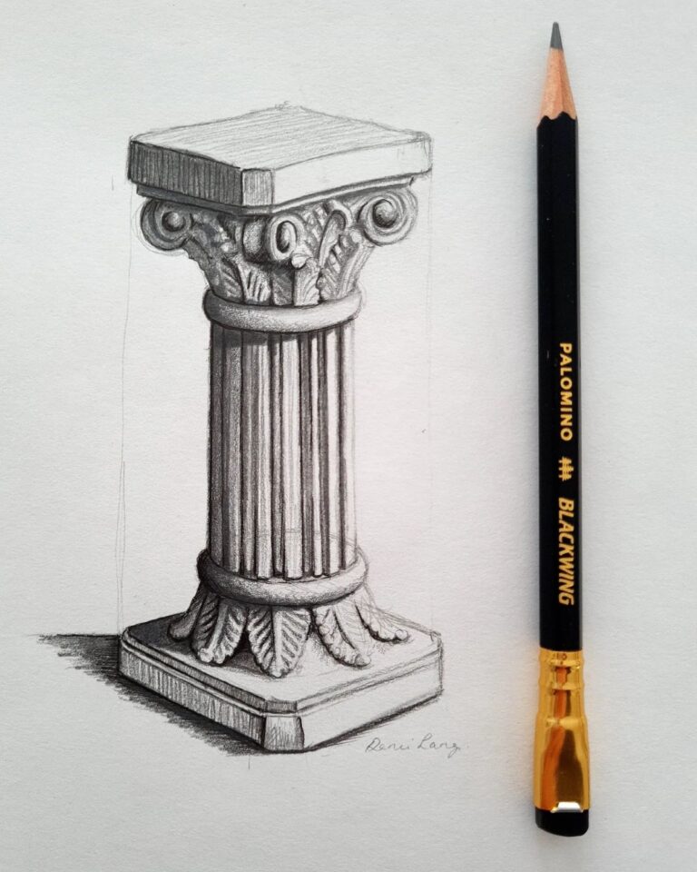 Stunning Ink and Colored Pencil Architecture Drawings Inspired by Old ...