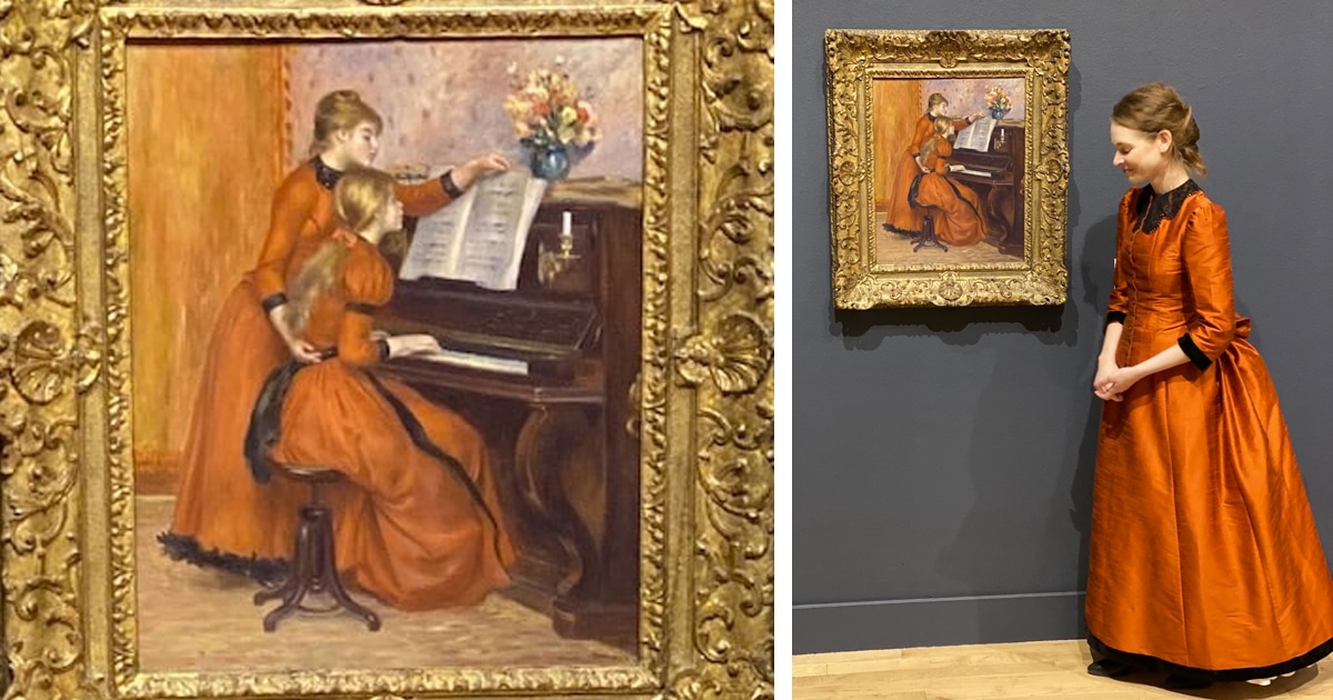 Seamstress Recreated a 19th-Century Dress From a Renoir Painting