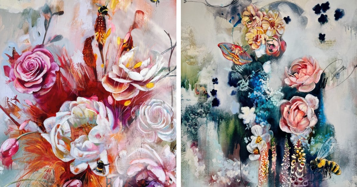 Powerful Floral Paintings Represent Artist's Journey Into Motherhood