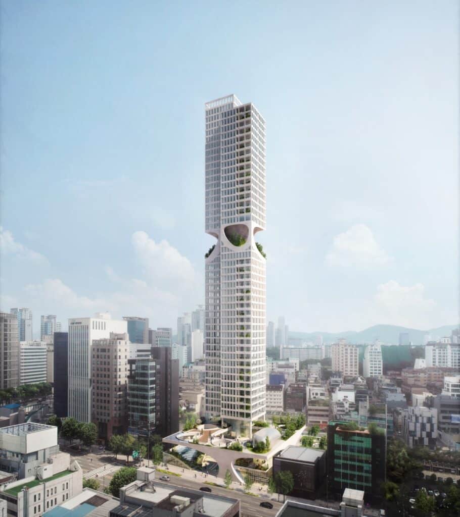 Architects Place Innovative Open Garden in Center of Seoul Skyscraper ...