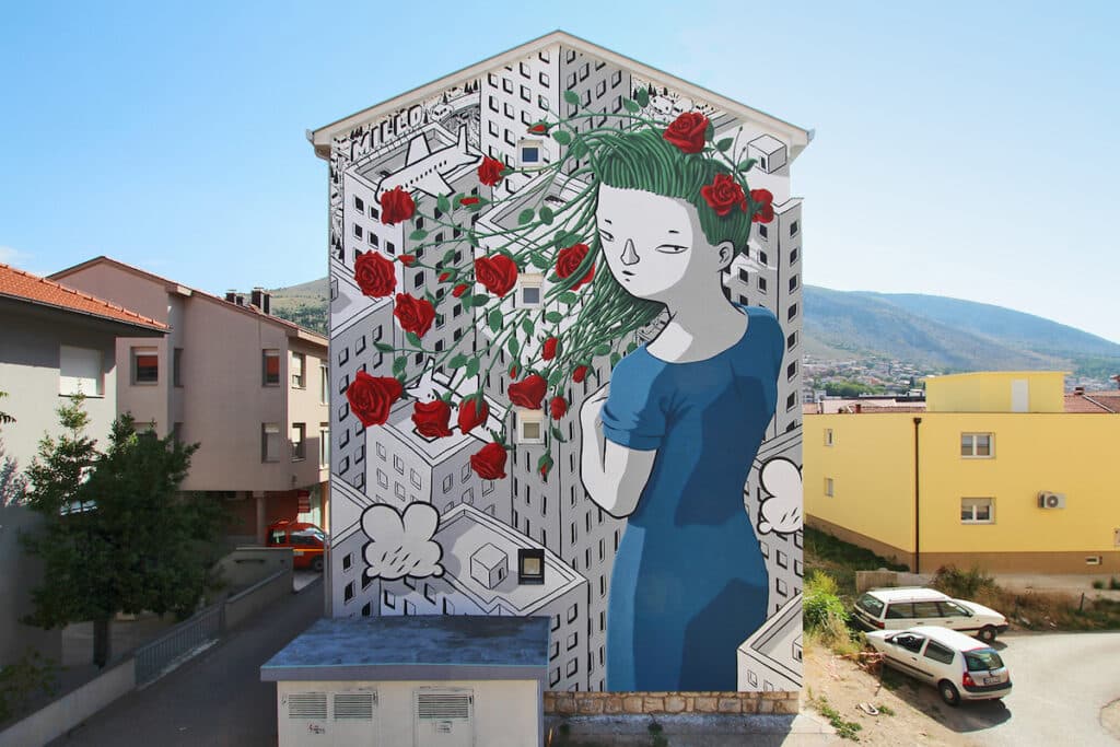 Massive Murals of City-Dwelling Characters Cover Building Facades