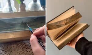 Fore-Edge Book Painter Carries On Critically Endangered Craft