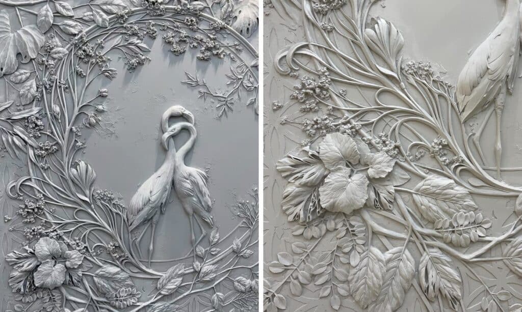 Artist Beautifies Rooms With Traditional Art of Bas-Relief Sculptures ...