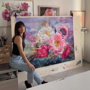 Watercolor Artist Creates Beautiful Large-Scale Flower Paintings