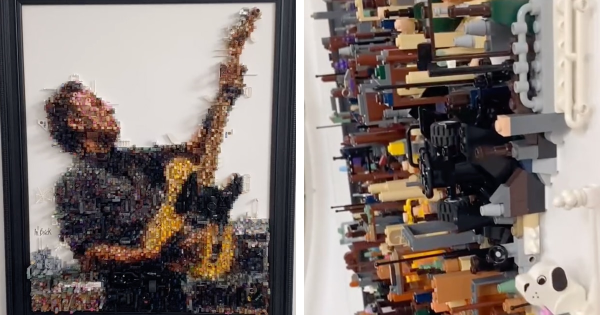 Artist M'BricK Creates Incredible "Paintings" With LEGO Bricks