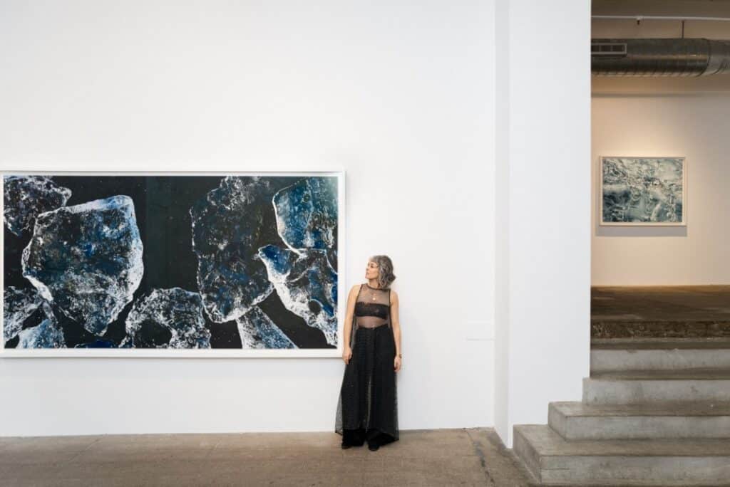 Zaria Forman's Pastel Drawing Highlight Fragility of Polar Ice