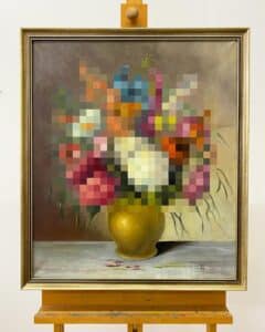 Artist Covers Vintage Oil Paintings With Pixels