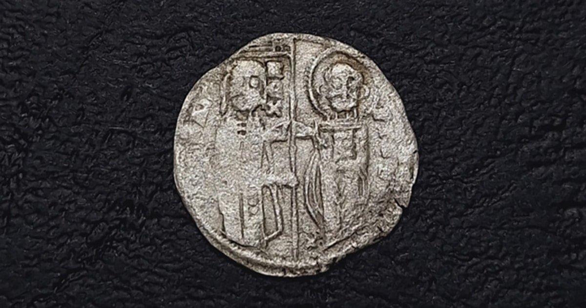 Medieval Coin Discovered Depicting Jesus Christ Next to a King