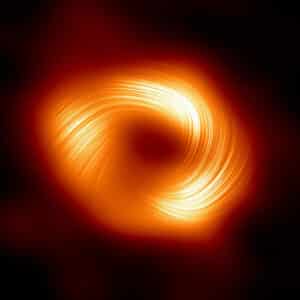 Fiery Image of Black Hole at Center of Milky Way