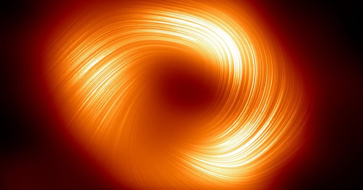 Fiery Image of Black Hole at Center of Milky Way