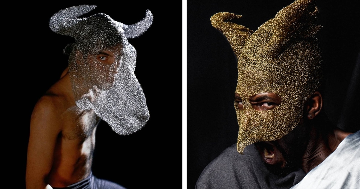 Artist Giacomo Bevanati Designs Haunting Transparent Wire Masks