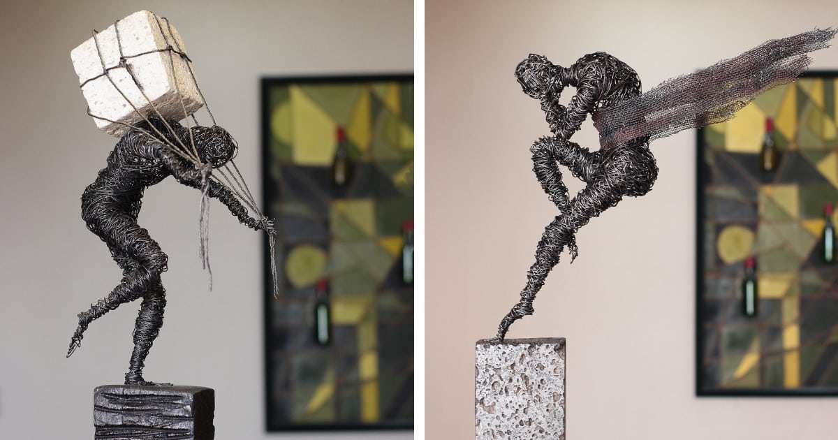 Wire Sculptures Of People