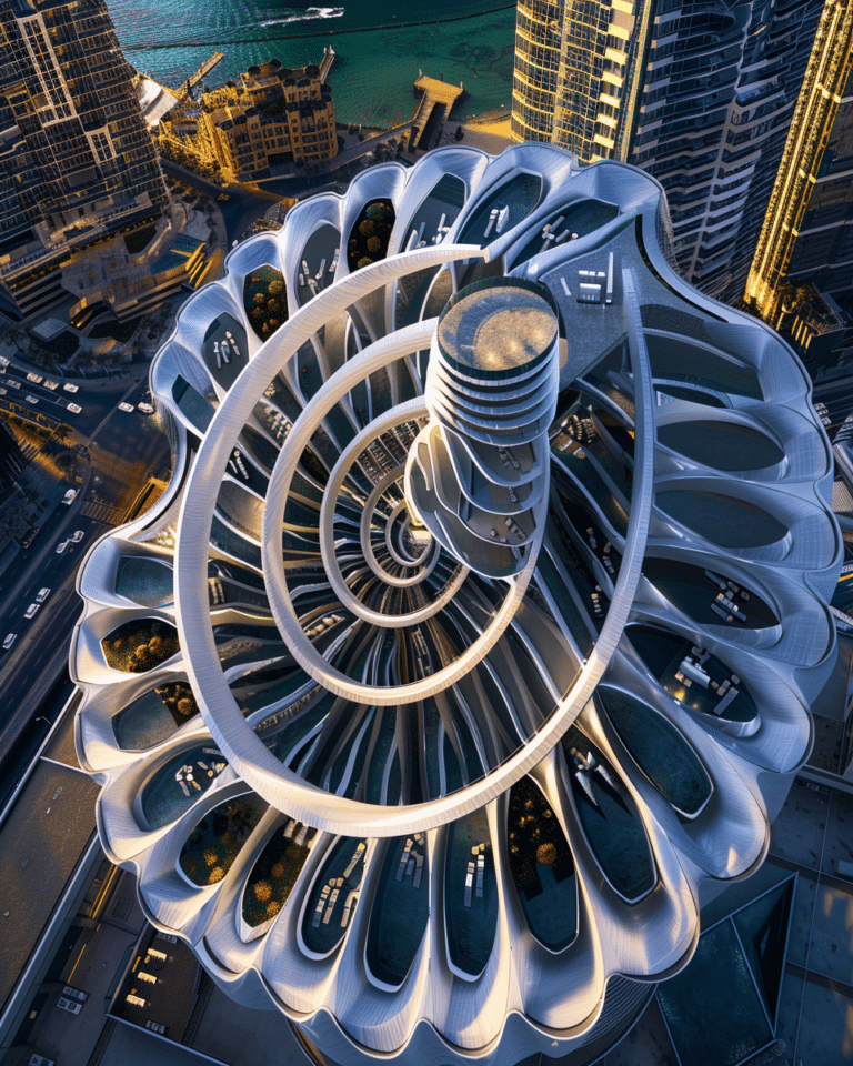 Dreamy Floating Spiral Architecture Inspired by the Golden Ratio | My ...