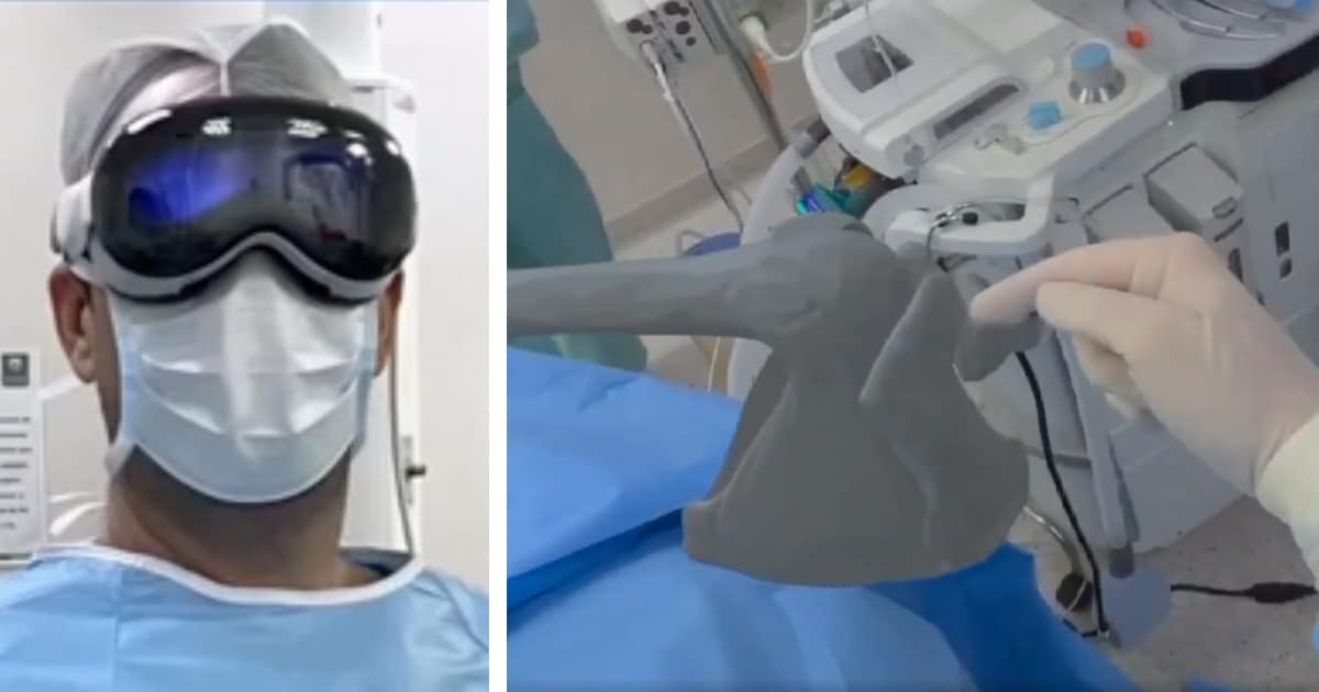 Doctor Uses Apple Vision Pro While Performing a Surgery