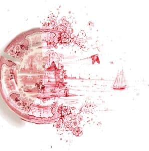 Artist Restores Shattered Plates With Spectacular Pen and Ink Drawings ...