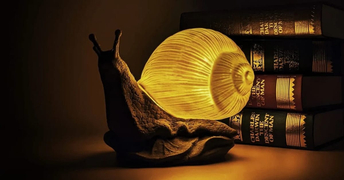 This Snail Lamp Will Add a Charming Ambience to Your Room