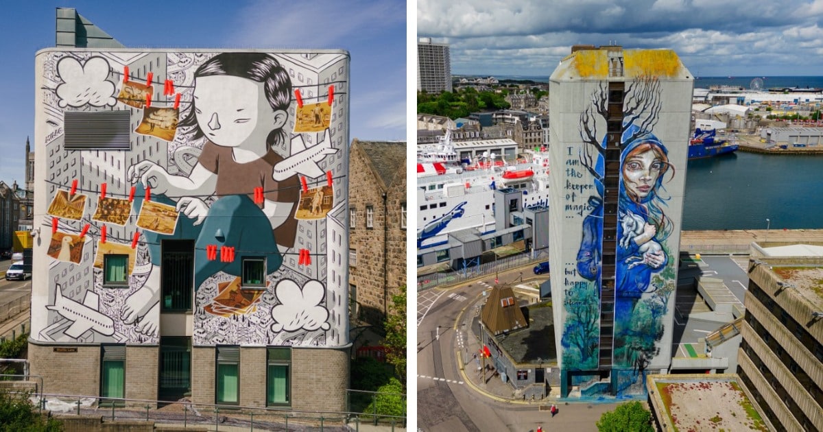 See the Incredible New Murals for Nuart Aberdeen 2024