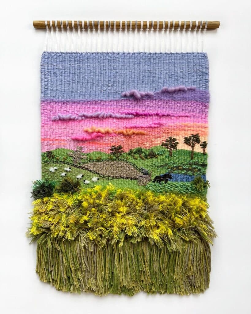 Woven Textile Landscapes Capture the Colorful Beauty of Nature