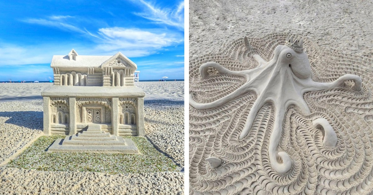 Sand The In Octopus Scjlpture
