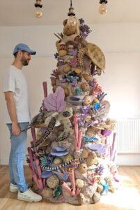 Artist Creates 8-Foot Coral Reef Entirely From Cardboard