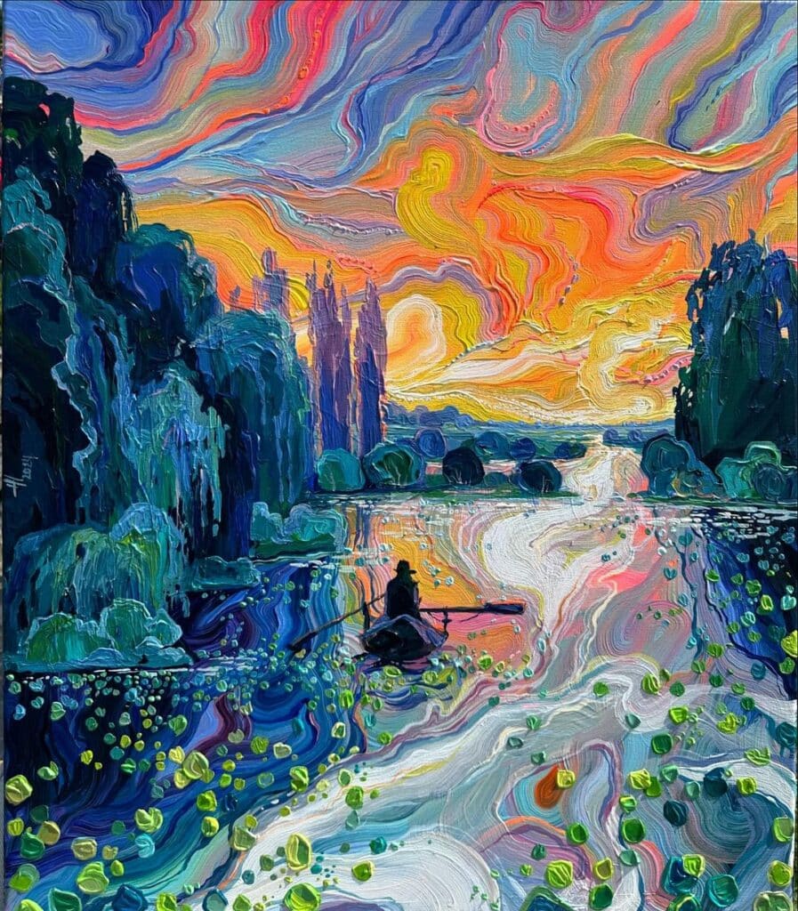 Dreamlike Impasto Paintings Capture Lush Nature Scenes