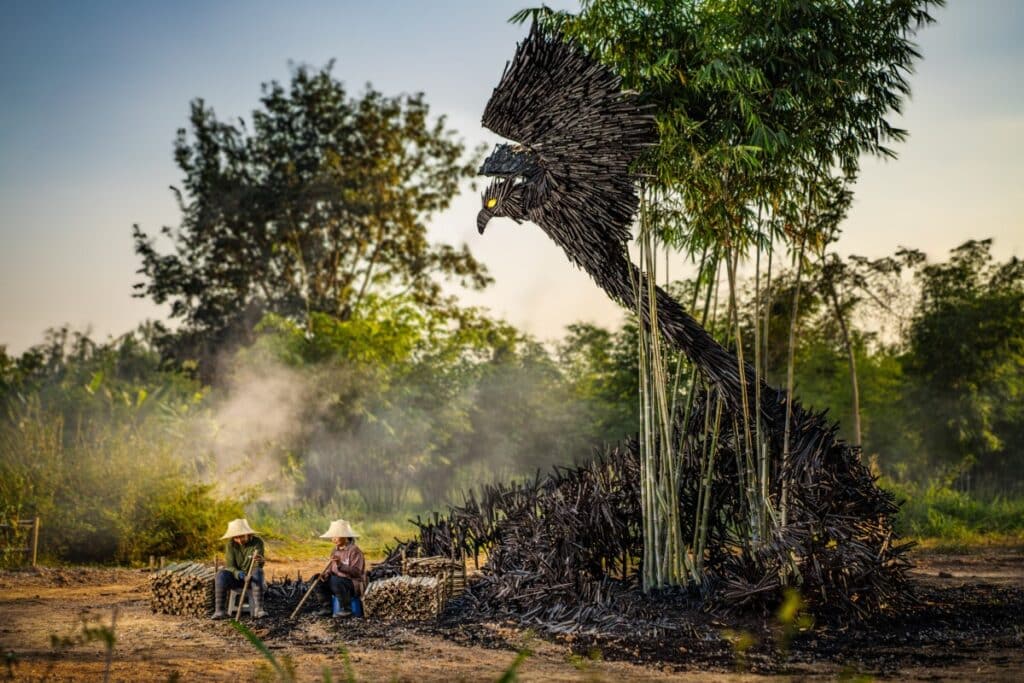 20-Foot Phoenix Made From Biochar Represents the Average Person’s Annual Carbon Footprint | My ...
