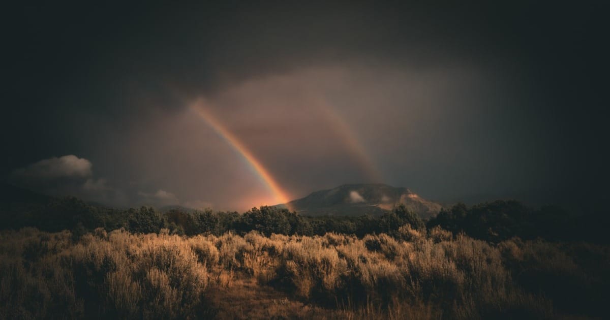 Photographer Captures Rare, Stunning Double Moonbow