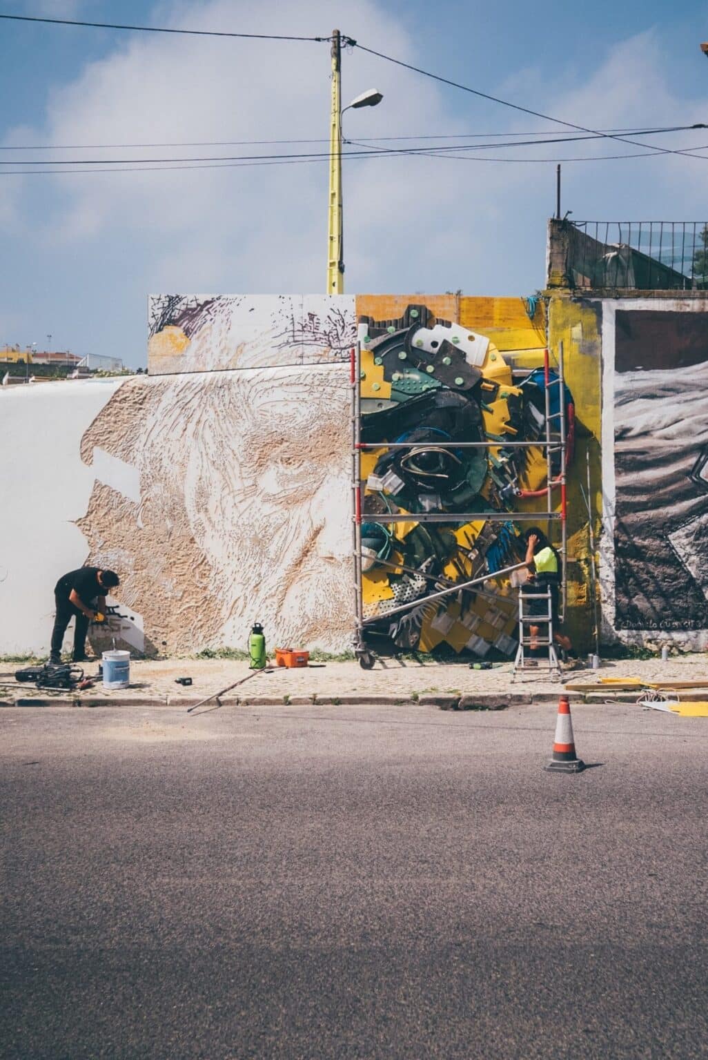 Vhils and Bordalo II Create Stunning Collaborative Mural in Lisbon