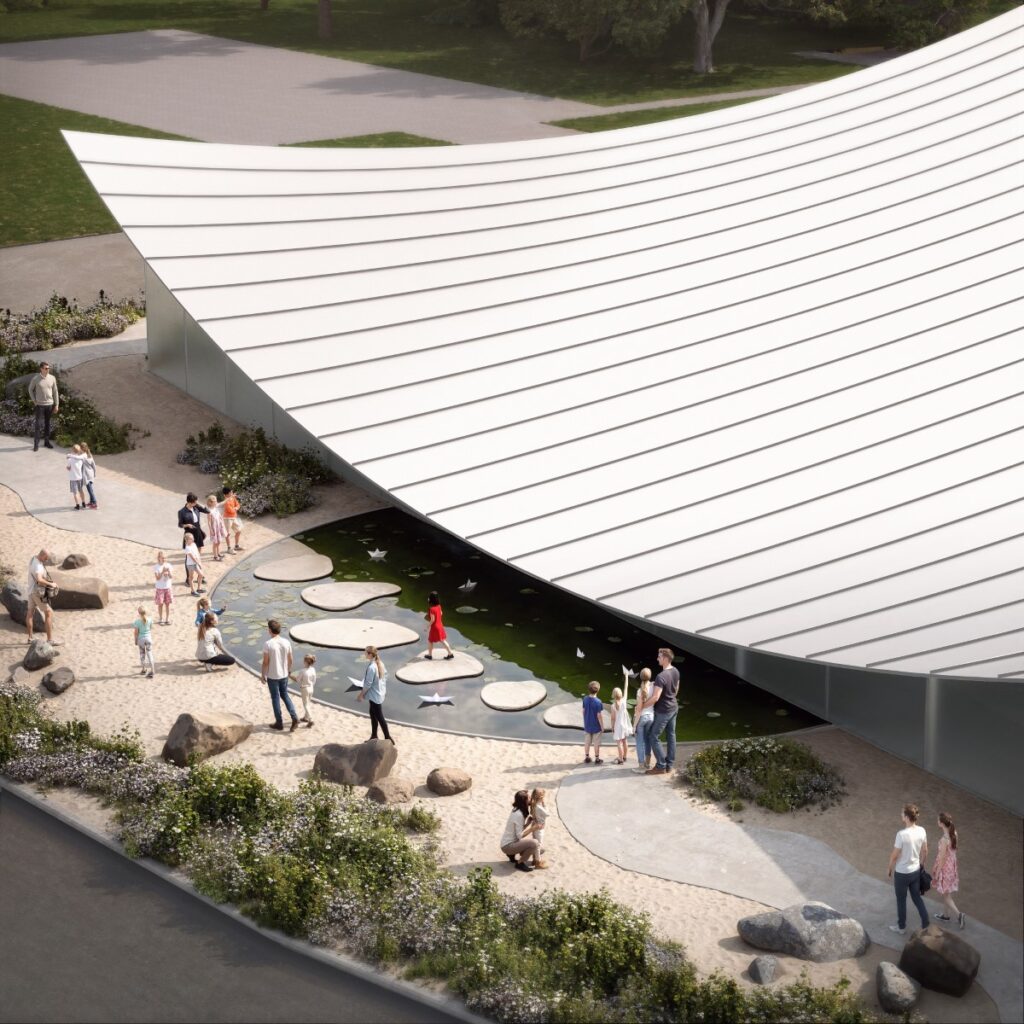 Museum of Paper Cleverly Designed With a Roof That Looks Like a Sheet ...