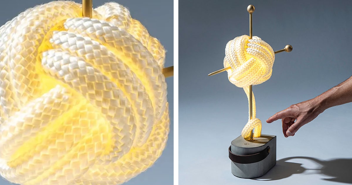 Elegant Table Lamp Inspired by Traditional Sailor's Knot
