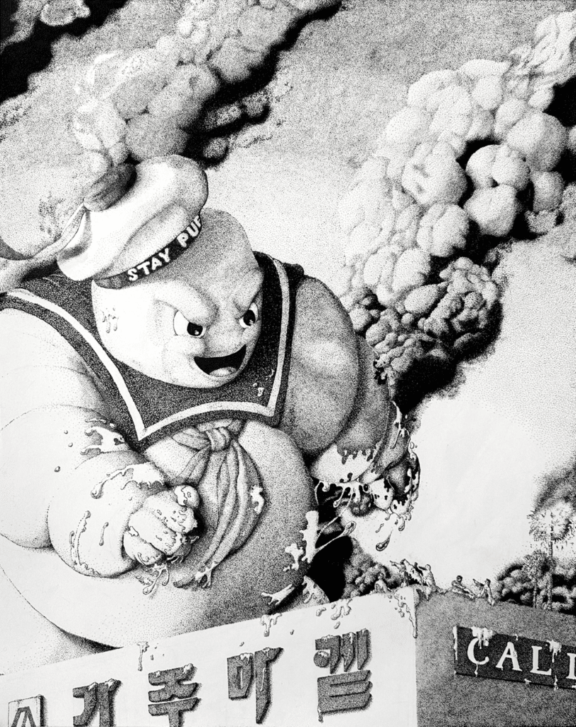 YBZ Shares Story Behind His Detailed Stippled Pen Drawings