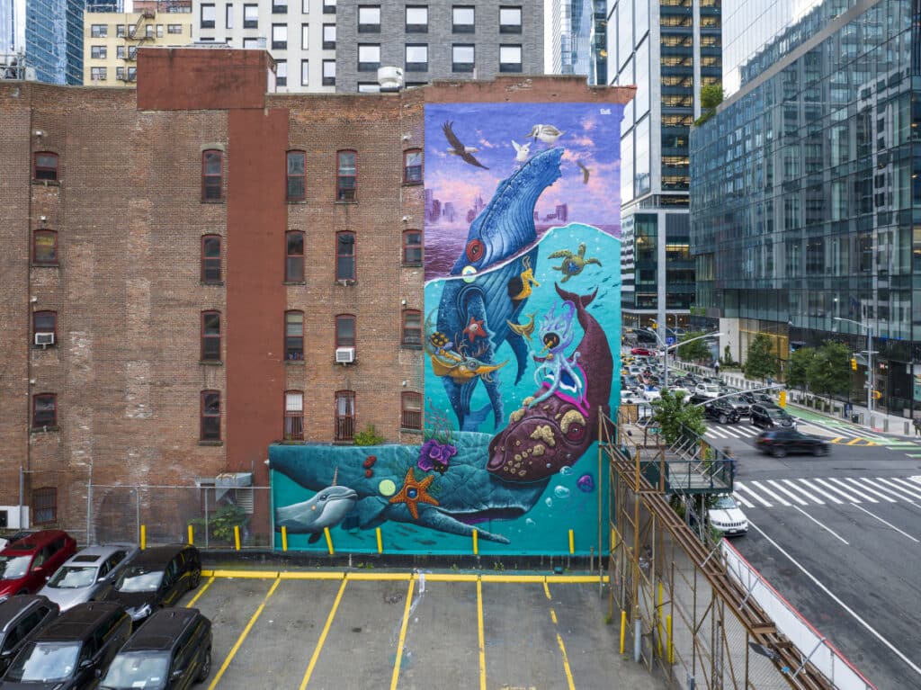 Street Artist Brings Vibrant Array of Marine Life to the Busy Streets ...