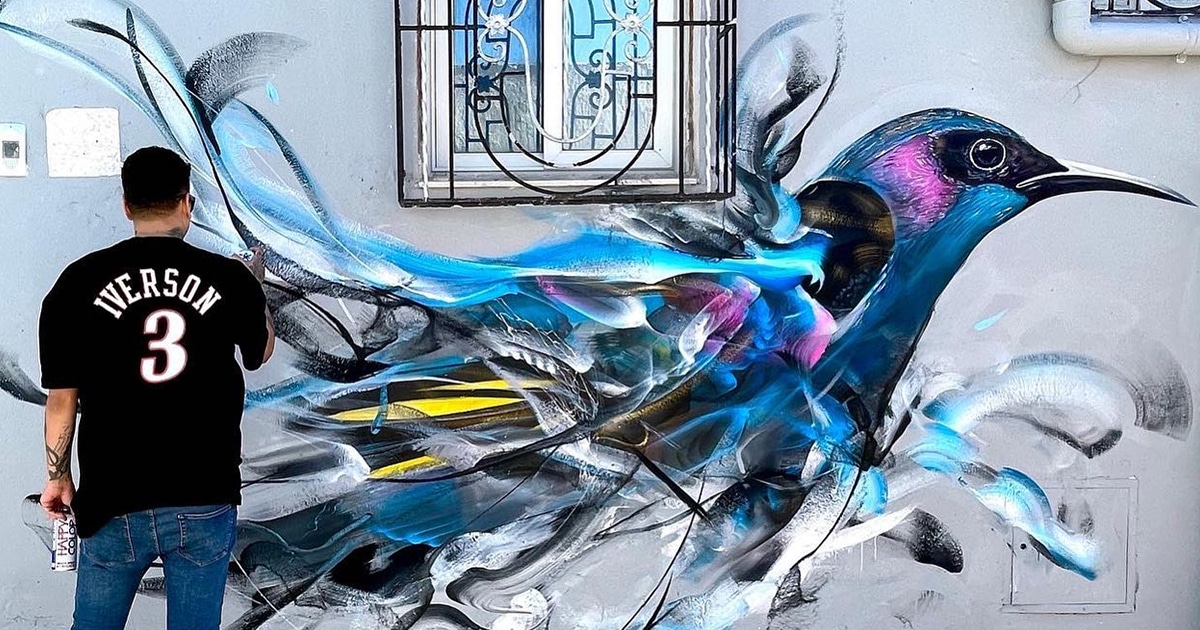 Expressive Murals Capture the Colorful Chaos of Life