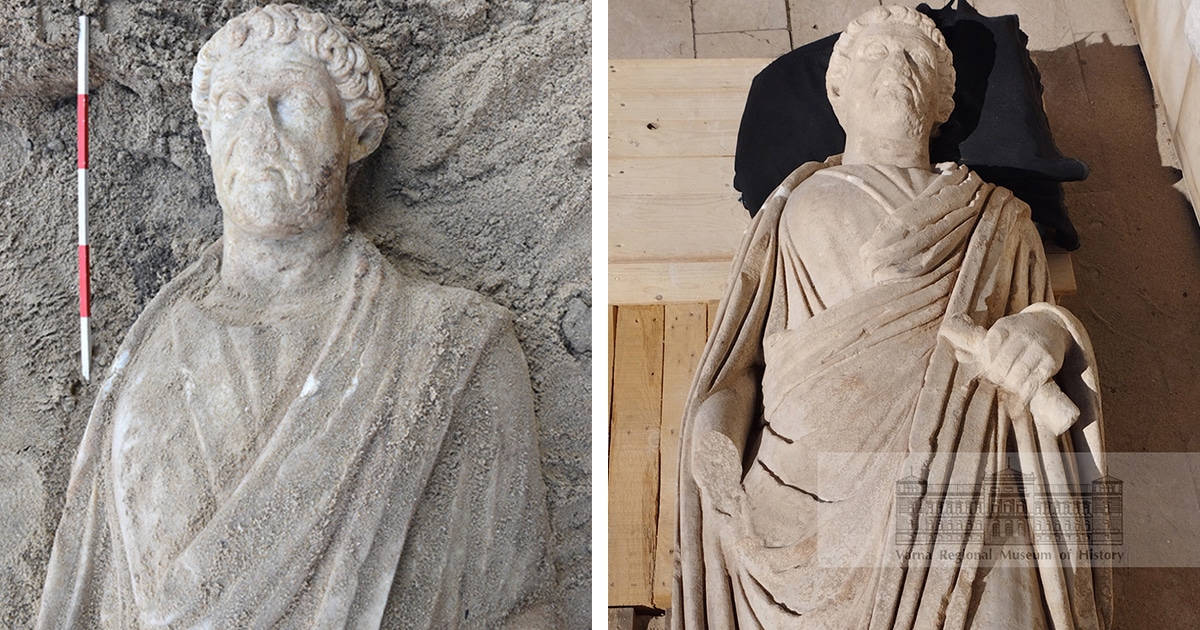1,700-Year-Old Roman Statue Unearthed in Near-Perfect Condition