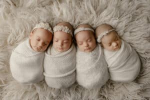 Adorable Photos from Identical Texas Quadruplets Newborn Shoot