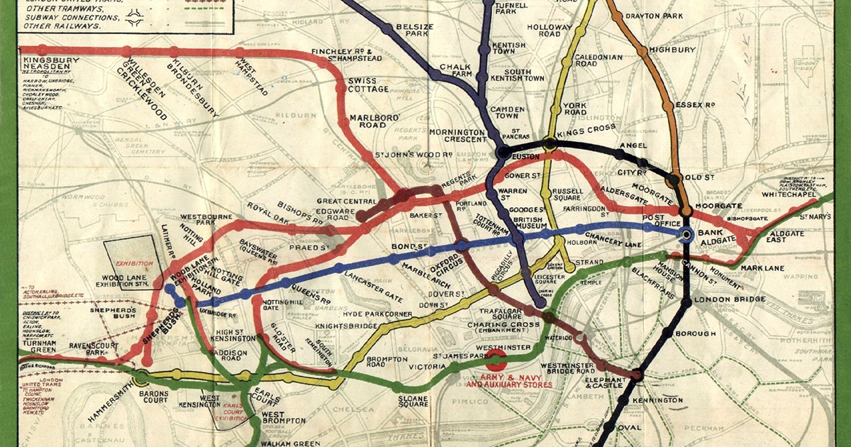 Iconic Maps of London Tube System for Sale and on Exhibit