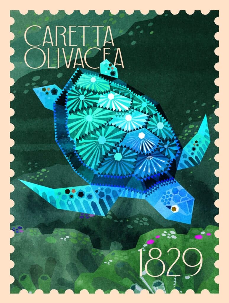 Artist Designs Stamp Collection Inspired by Endangered Species