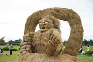 Massive Straw Creatures Take over a Field in Japan