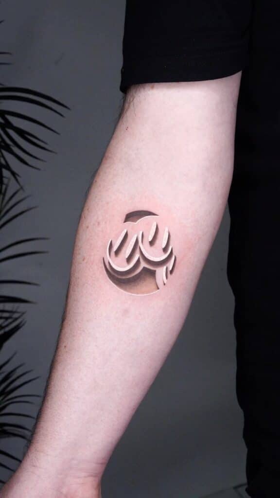 Optical Illusion Tattoos Look Like Symbols Stamped Deep Into the Wear’s ...