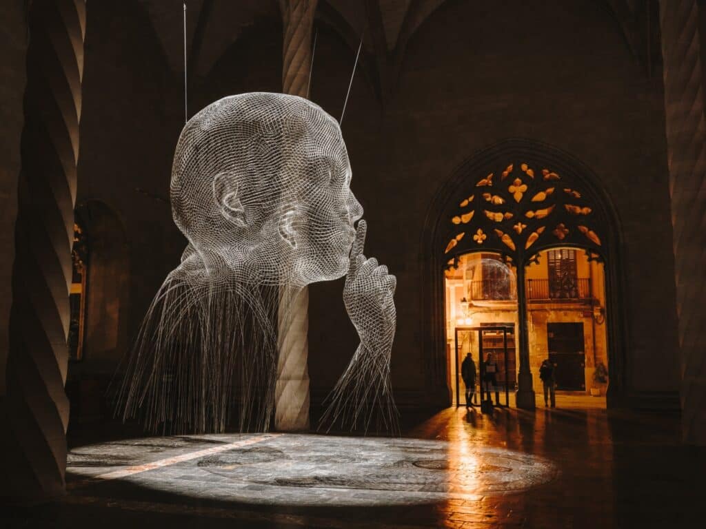 Jaume Plensa's Monumental Sculpture Invades La Llotja