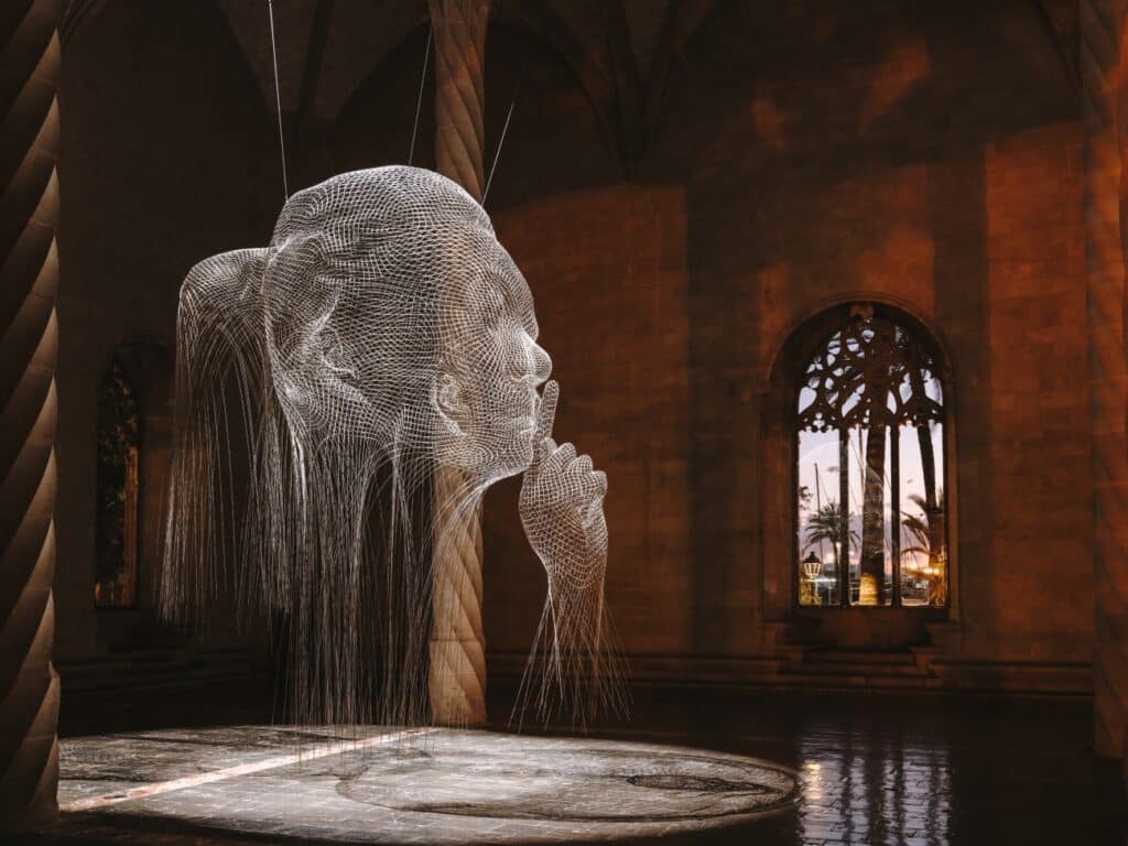 Jaume Plensa's Monumental Sculpture Invades La Llotja