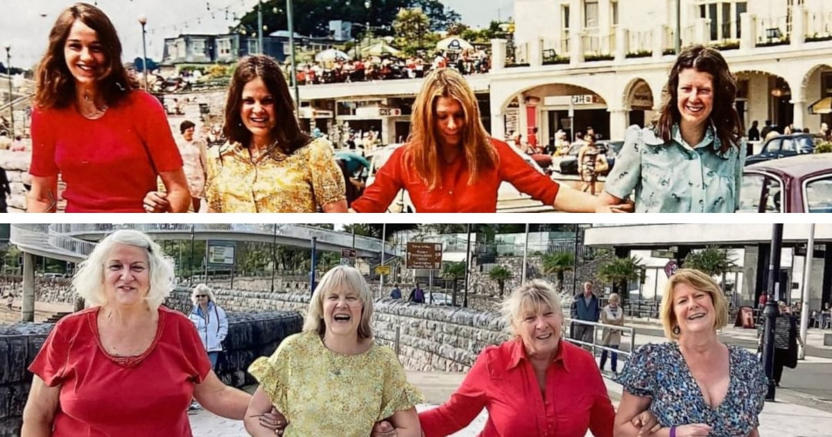 Four Friends Reunite and Recreate a Photo Taken 50 Years Ago
