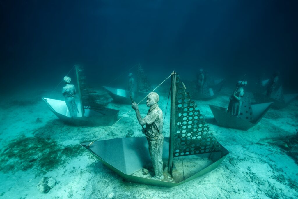 Underwater Sculptures in Grenada Form Artificial Reef
