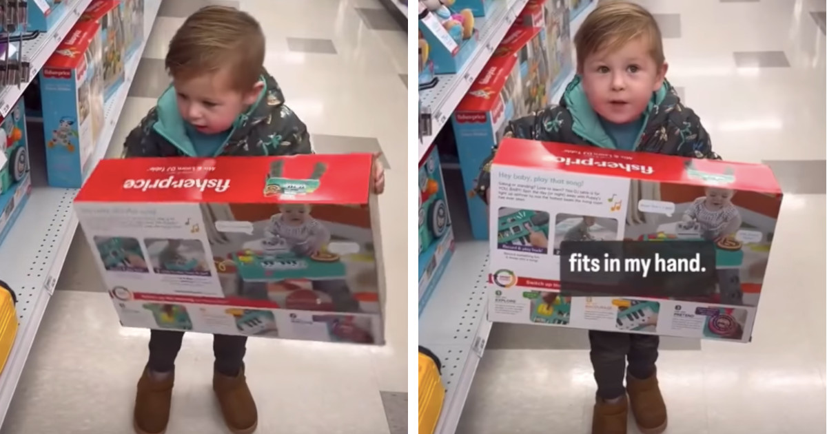 Boy Outsmarts Dad To Get Him a Toy That "Fits in His Hand"